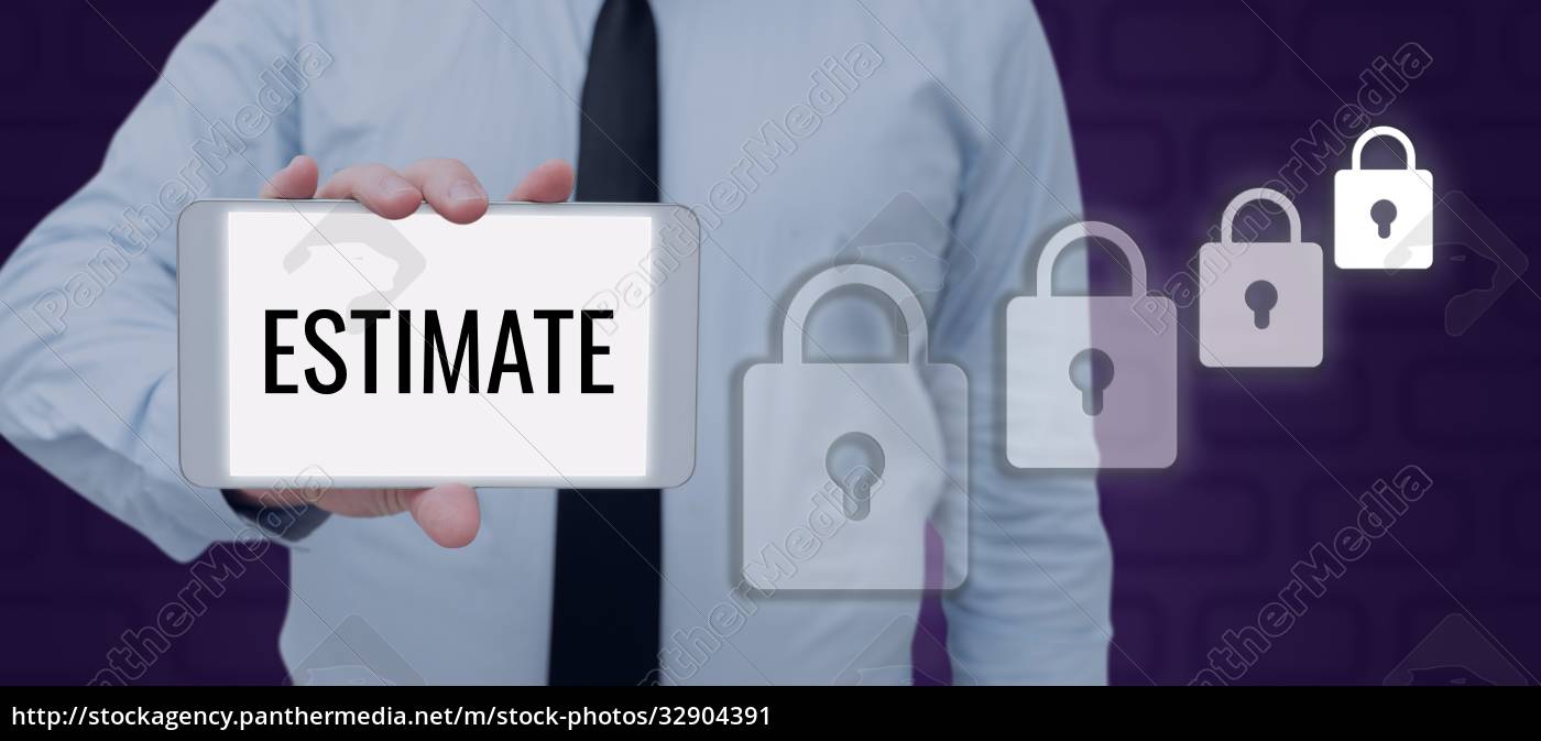 Text caption presenting Estimate. Business approach - Stock Photo ... Text caption presenting Estimate. Business approach - Stock Photo ...